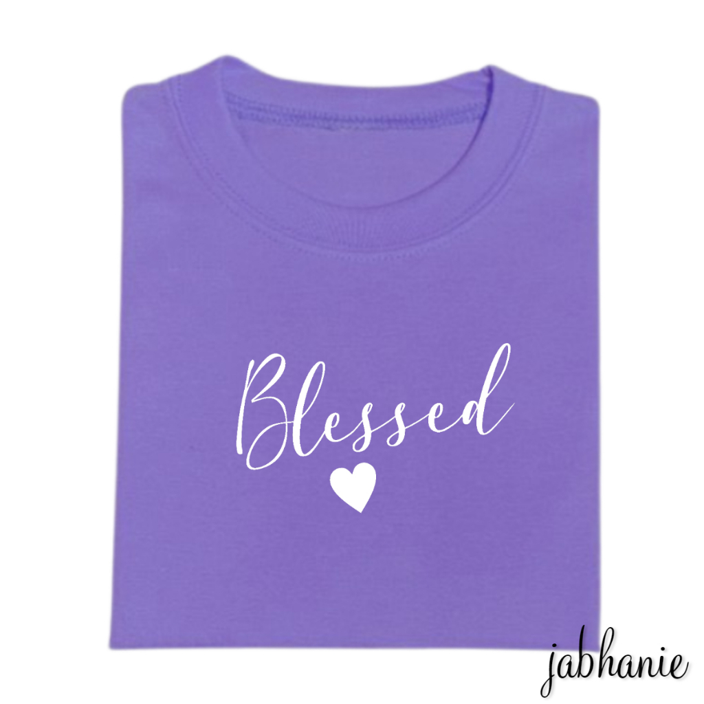 BLESSED heart design T-shirt minimalist shirt good quality COD ...