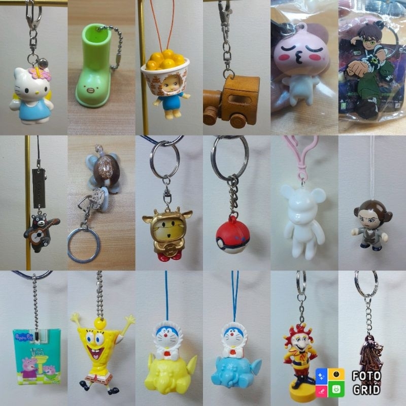 Assorted keychains keyholders phone charms preloved from HK & Japan surplus 2 | Shopee Philippines