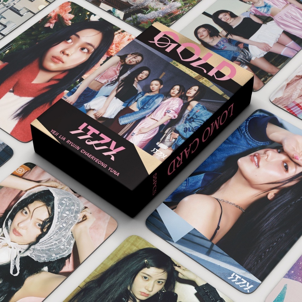 55Pcs/Box ITZY Photocards GOLD CHECKMATE Album LOMO Card Postcard ...