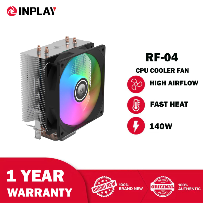 Inplay S40 TDP 140W 4 Copper RGB Processor Heatsink 4Pin For Intel ...