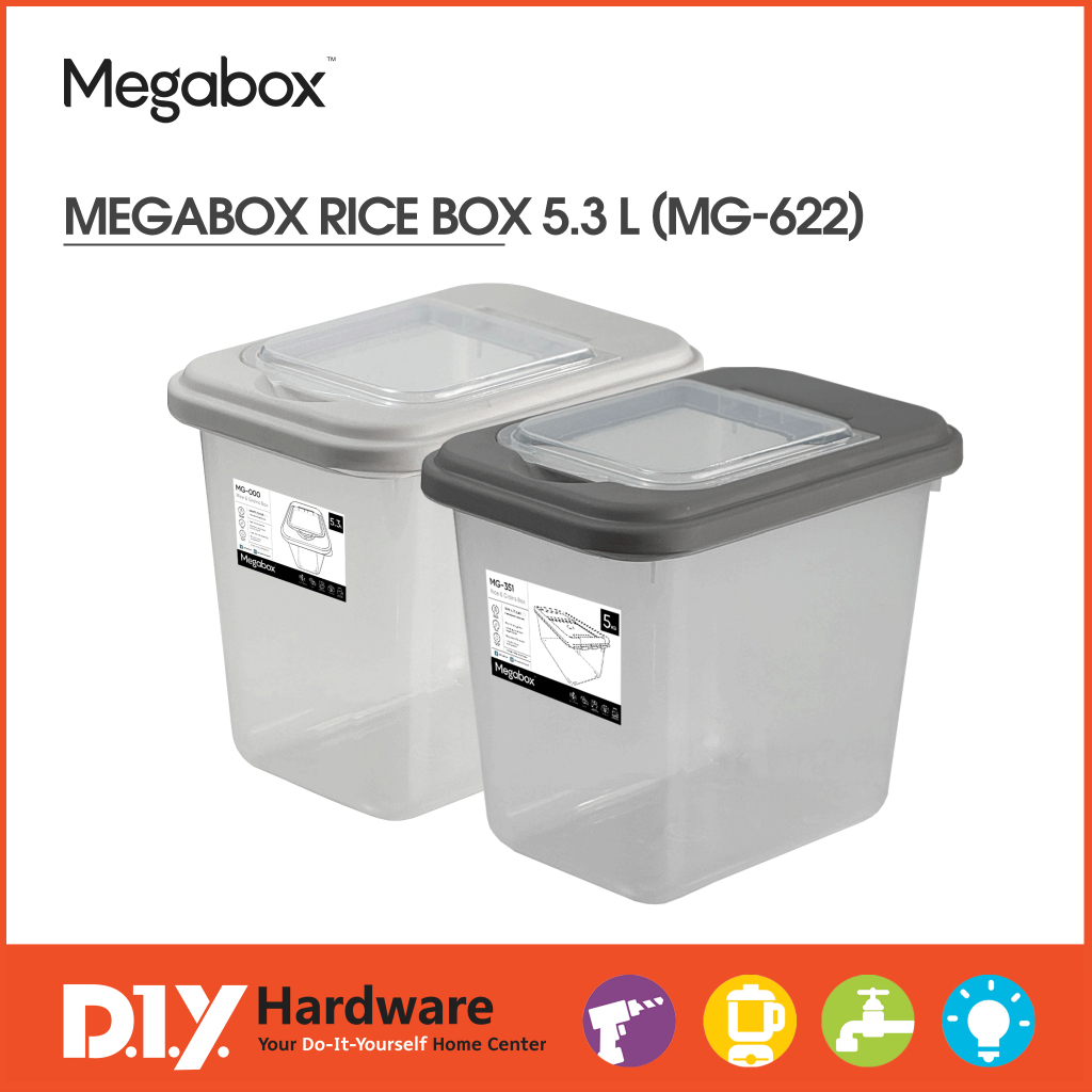 MEGABOX by DIY Hardware Rice box 5.3 L (MG-622) | Shopee Philippines