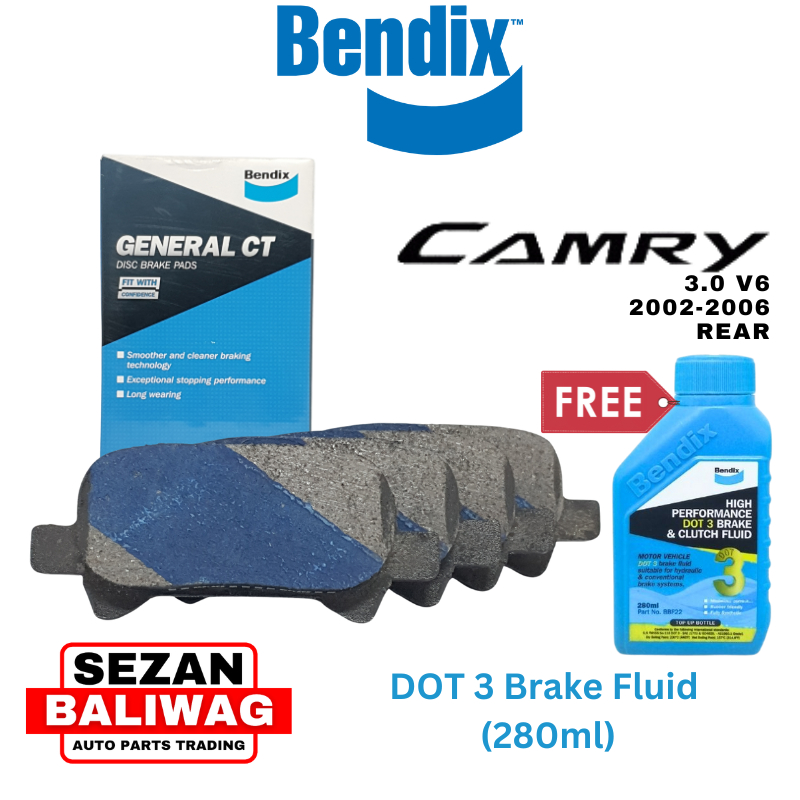 BENDIX BRAKE PAD REAR CAMRY 3.0 V6 2002-2006 DB1433 | Shopee Philippines