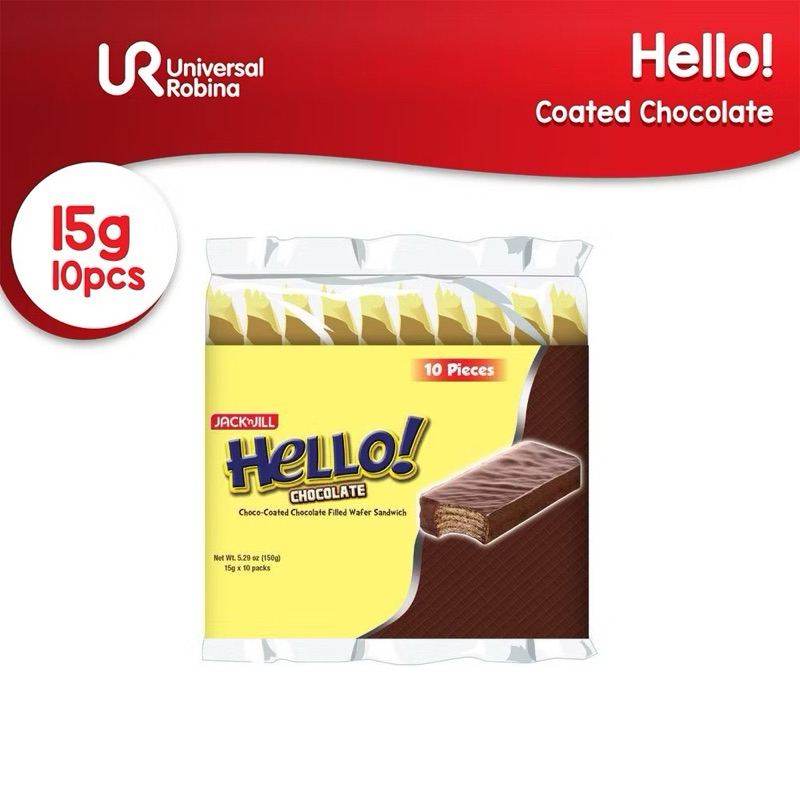 HELLO! Chocolate Wafer 10 packs x 150 grams | Shopee Philippines