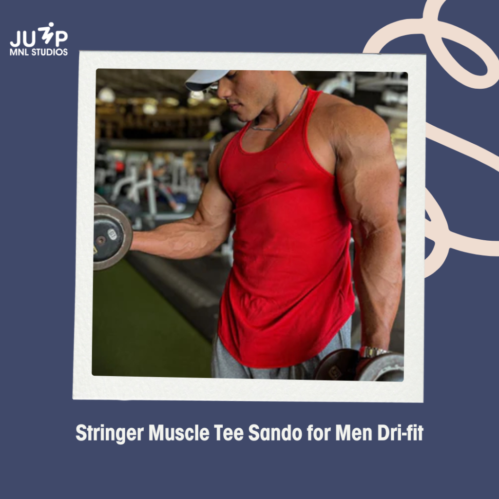 Stringer Muscle Tee Gym Sando for Men Dri-fit | Shopee Philippines