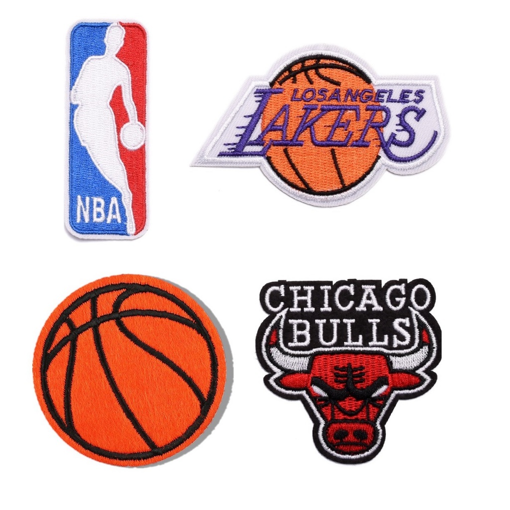 NBA Theme Embroidery clothes patch stickers Iron patches clothes patch ...