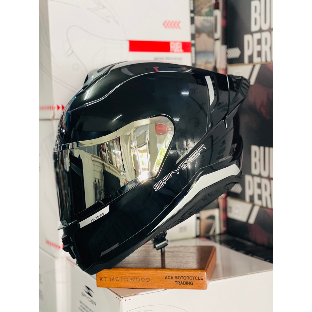 Spyder SURGE S0 V2 Full Face Helmet (FREE Clear Visor) | Shopee Philippines