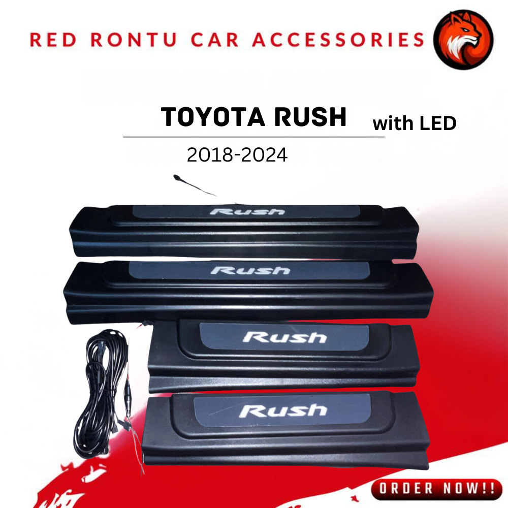 Toyota Rush 2018-2024 Side Step Sill / Door Sill Plate with LED ...