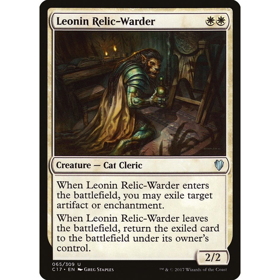 Leonin Relic-Warder MTG Card White Creature | Magic the Gathering MBS ...