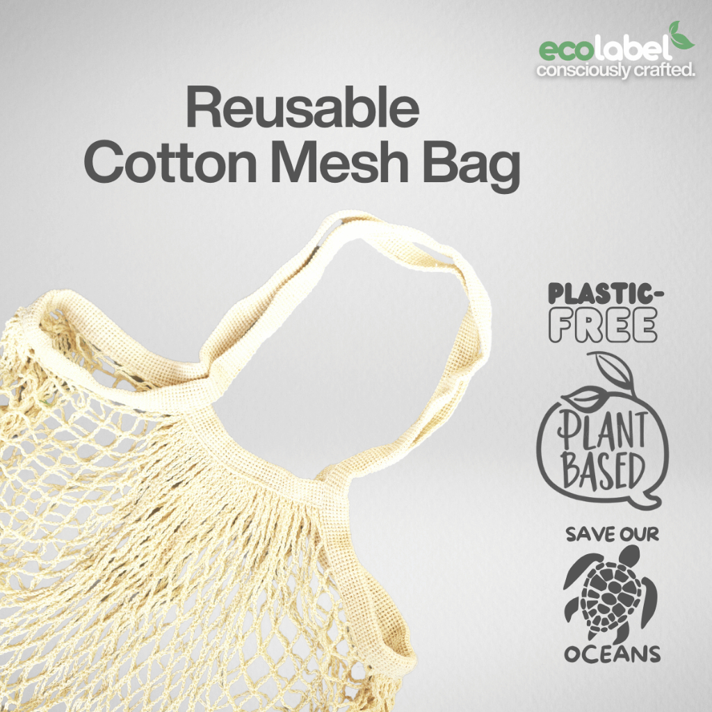 Eco-friendly Reusable Cotton Mesh Bag 100% Biodegradable Compostable ...