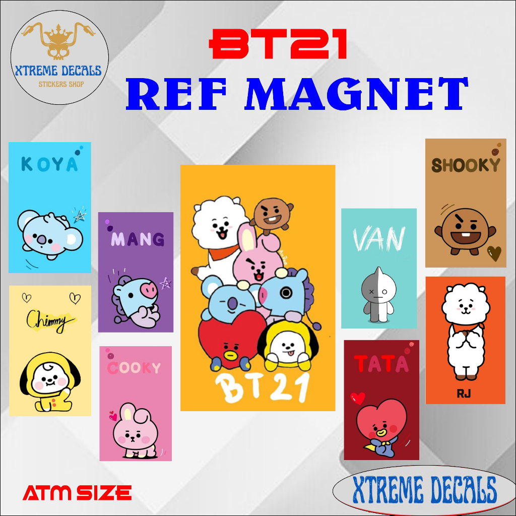 BT21 Ref Magnet (ATM Size) | Shopee Philippines