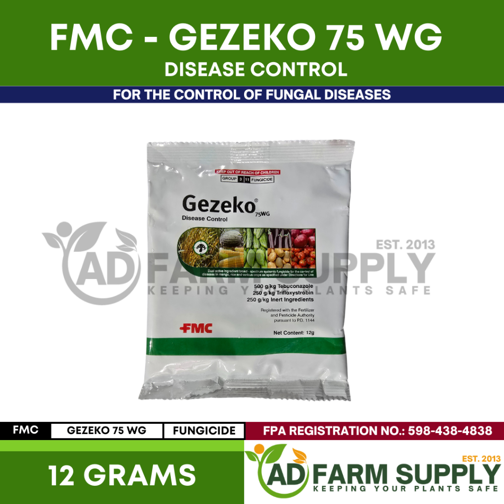 FMC Gezeko 75 WG Fungicide – Disease Control - 12 grams | Shopee ...