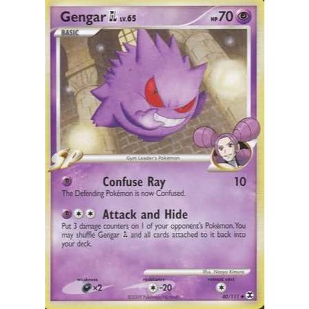 Gengar GL - 40/111 - Uncommon Platinum: Rising Rivals Singles | Shopee ...