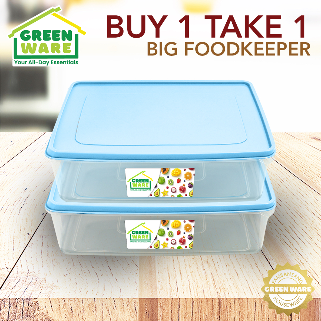 GREENWARE 6L BUY 1 TAKE 1 Big Food Keeper Mango Graham Tiramisu BMC-001 ...