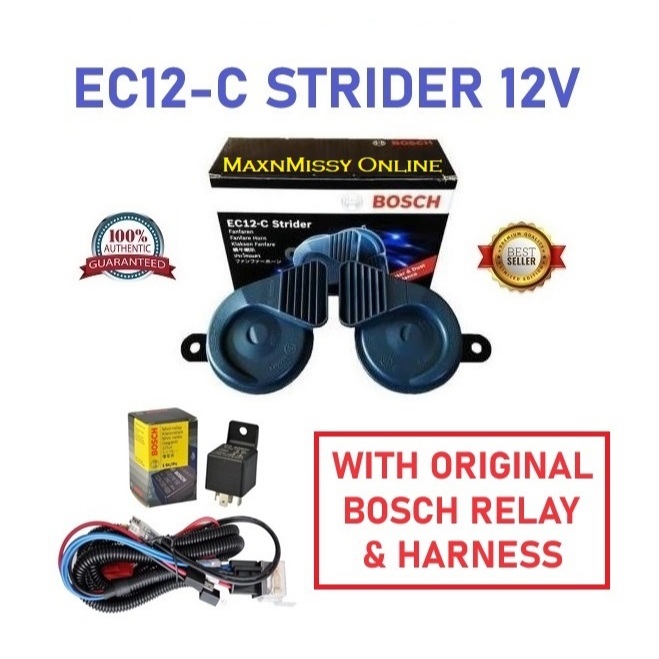 Original BOSCH EC12-C STRIDER 12V Fanfare Horn Water and Dust Resistant 100% Authentic | Shopee ...