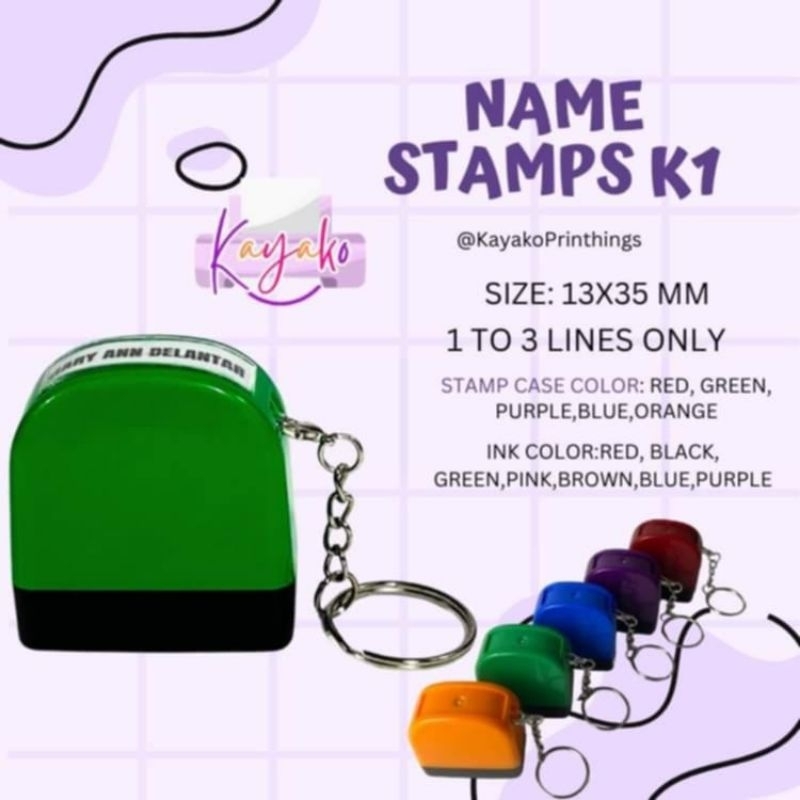 DIGI PERSONALIZED SELF INKING STAMPS (FREENAME,LAYOUT AND INK) | Shopee ...