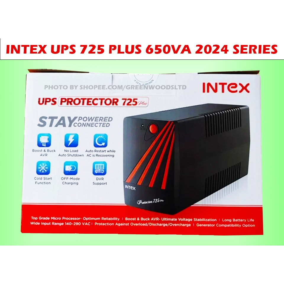 Intex UPS 650VA Uninterruptible Power Supply gws31207 | Shopee Philippines