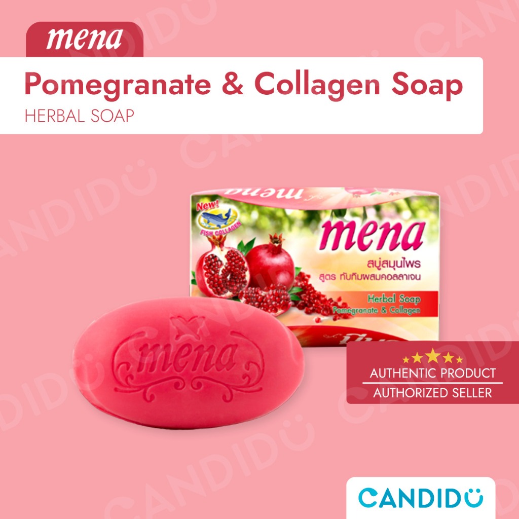 Mena Pomegranate and Collagen Herbal Soap Premium 100g - CandidU PH ...
