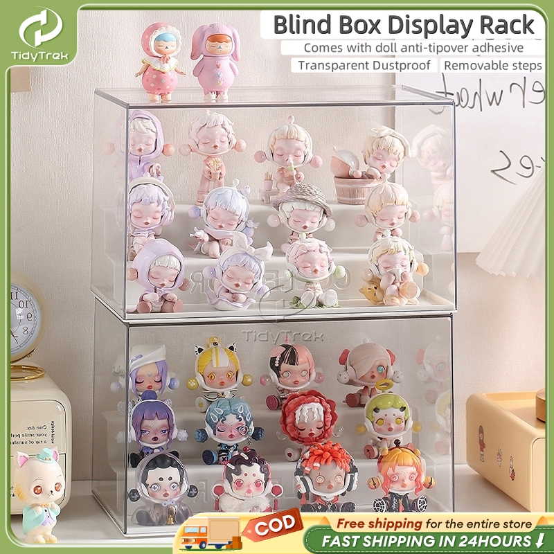 Popmart Blind box storage box Transparent Acrylic stackable Blind ...
