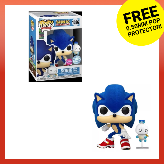 Games Sonic the Hedgehog Sonic with Hero Chao #1036 (Flocked) [Special ...