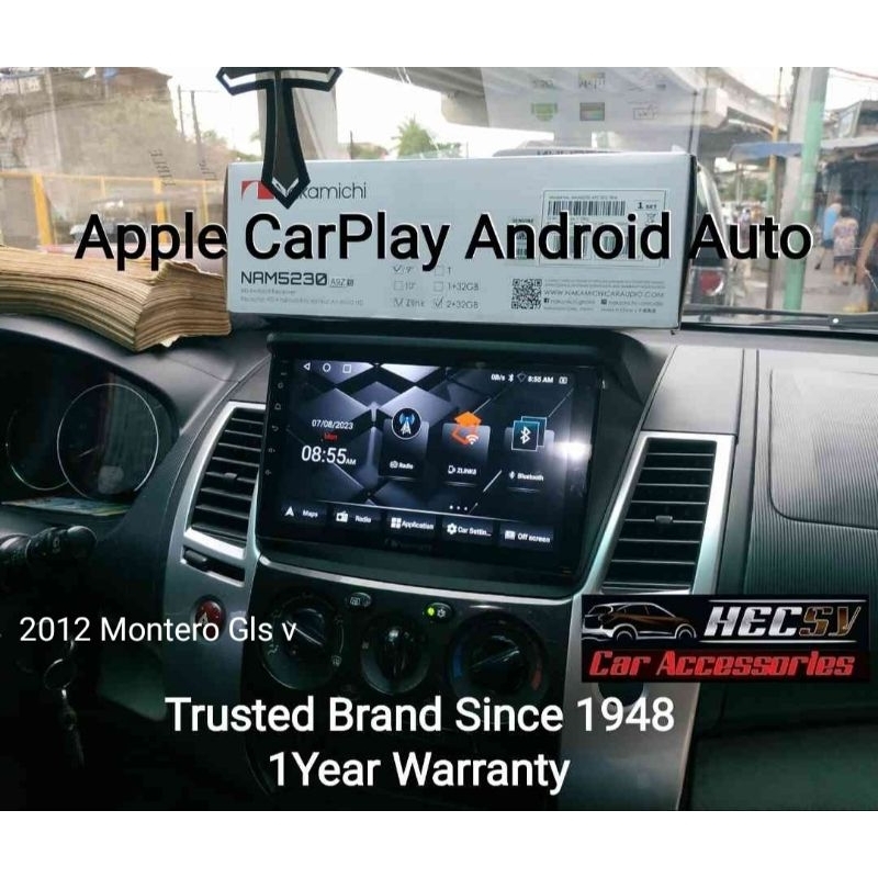 Montero Gen2 NAKAMICHI 9" Android Head Unit Stereo Triton Strada Apple ...