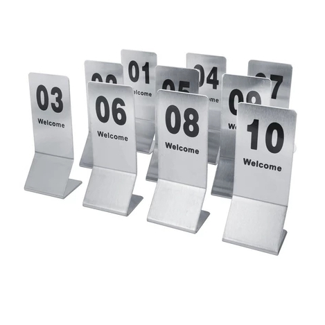 Numbers 1-20 Signs Plates Restaurant Cafe Bar Place Table Marker Desk ...