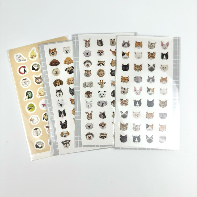 Cute Smiling Animal head Stickers | Shopee Philippines