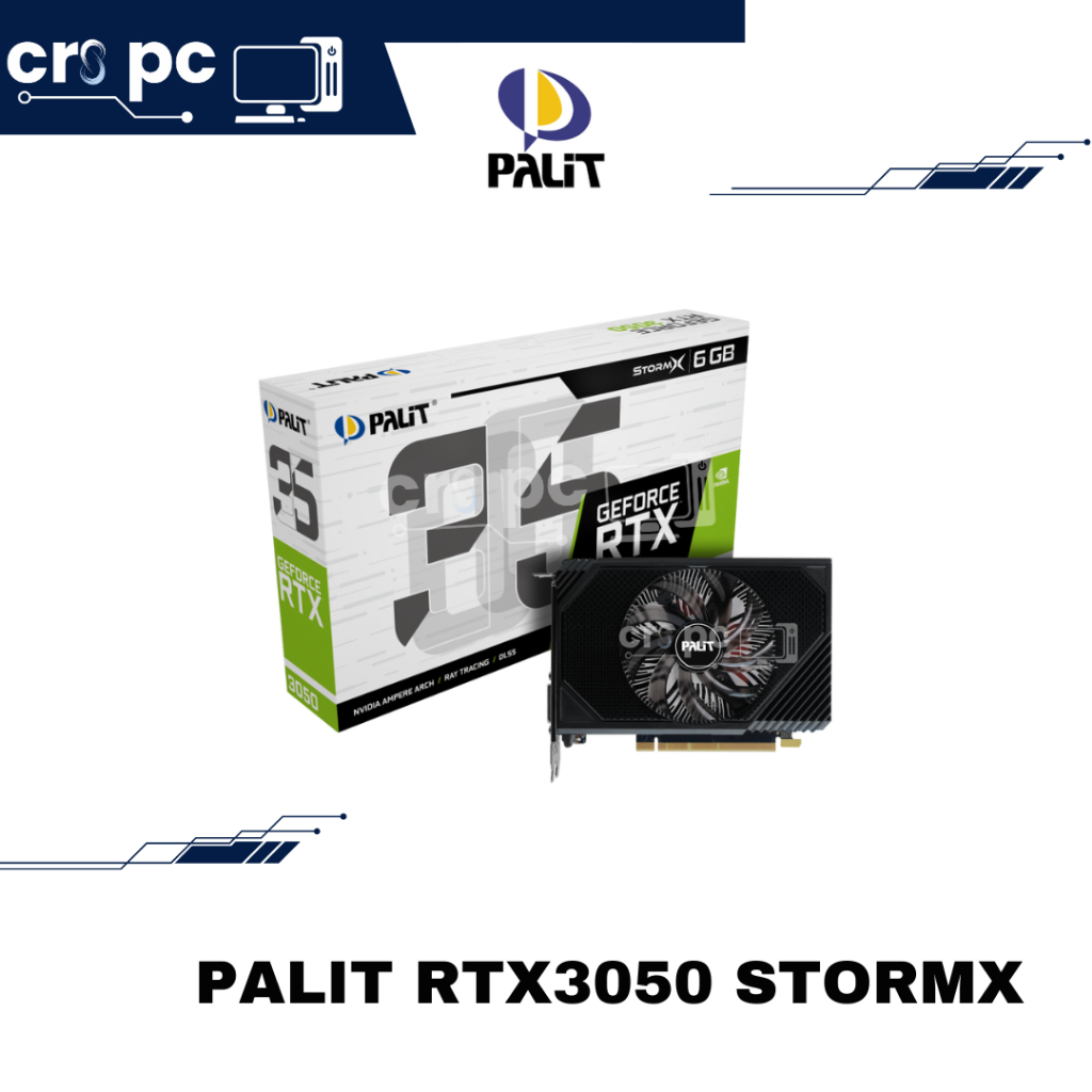 PALIT RTX3050 STORMX 6GB GDDR6 96BIT SINGLE FAN BLACK | Shopee Philippines