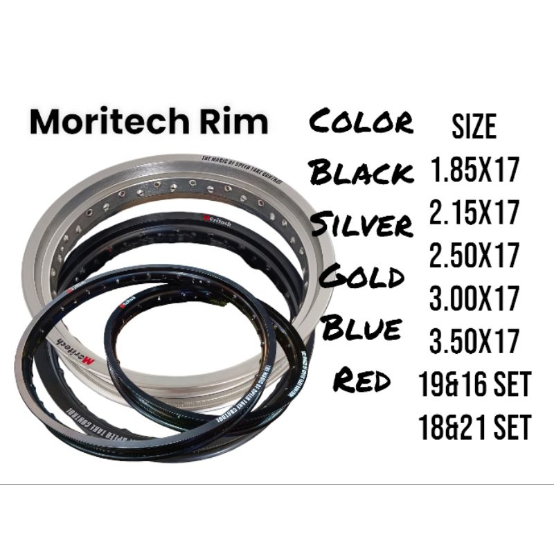 MORITECH QUALITY RIM BY 17 | Shopee Philippines