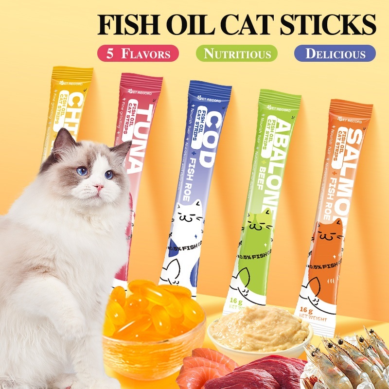 Pet Fish Oil Cat Treats Buy Cat Snacks Cat Wet Food 16g Optimum ...