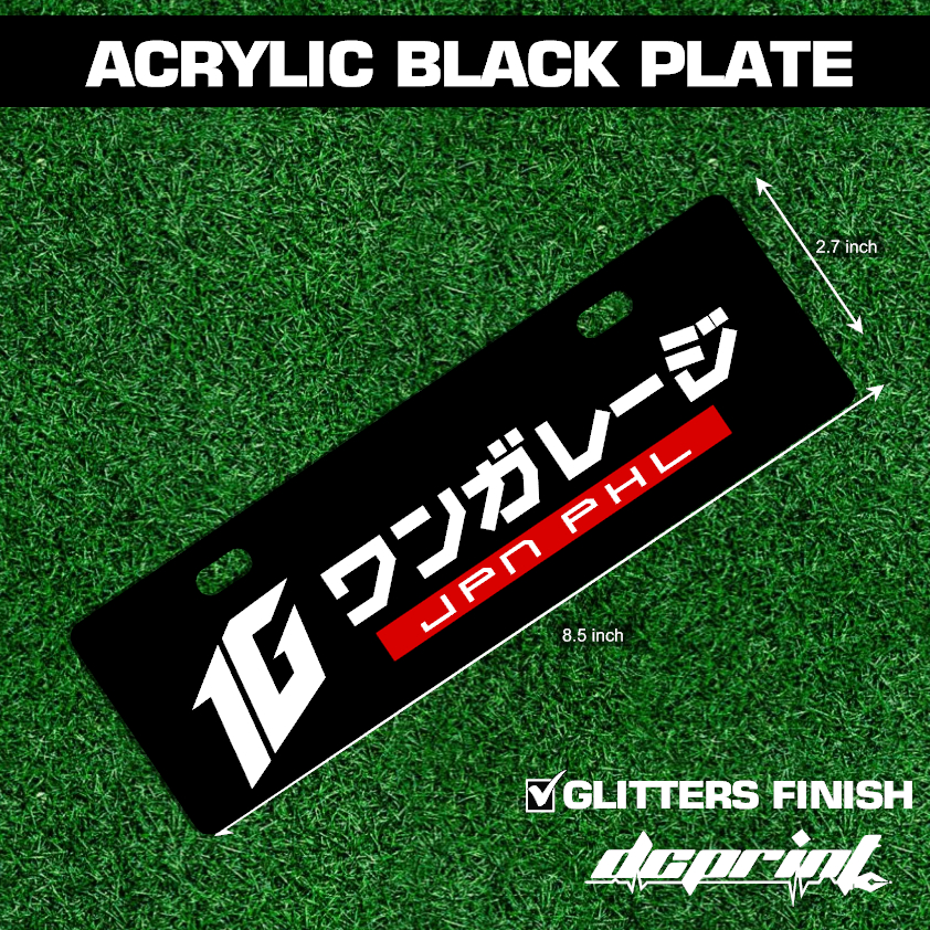 1G TEMPORARY PLATE NUMBER ACRYLIC MATERIAL | Shopee Philippines