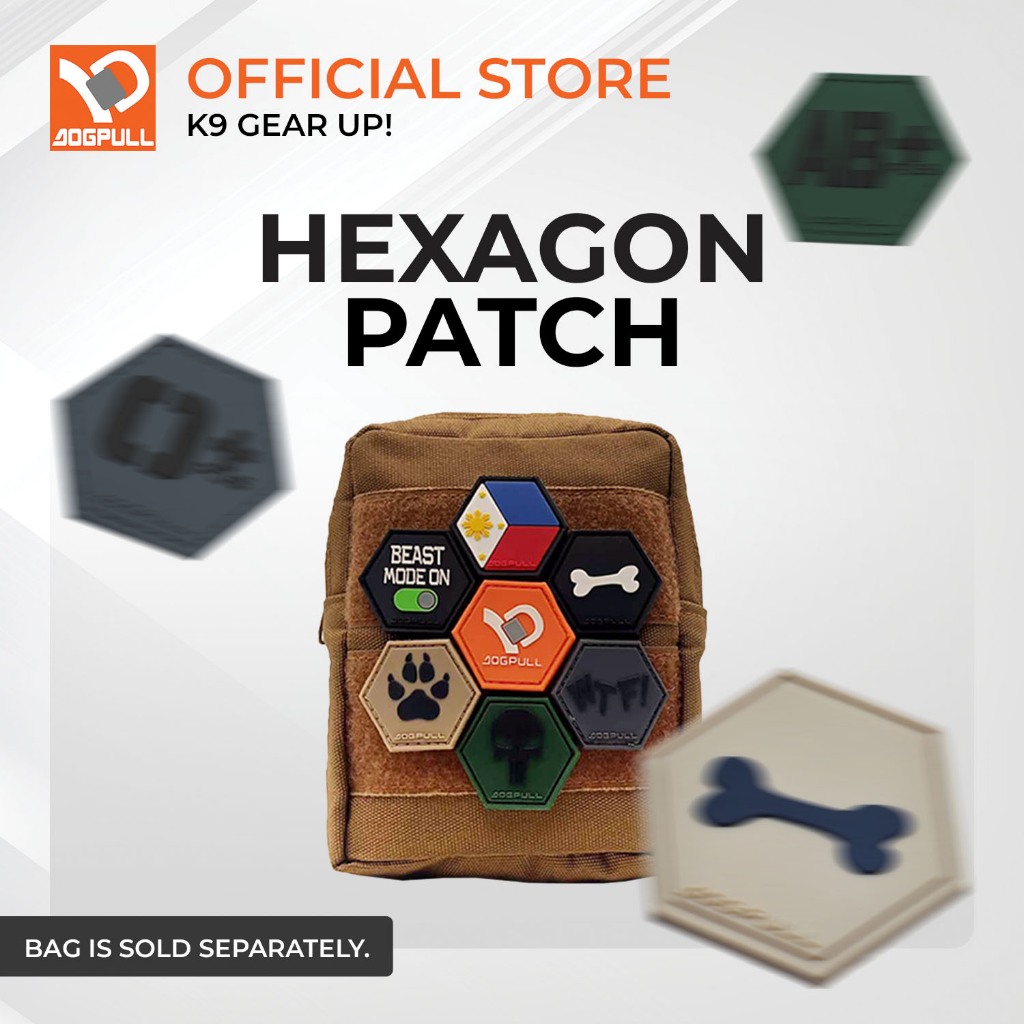 Dogpull Hexagon PVC Rubber Patch | Shopee Philippines