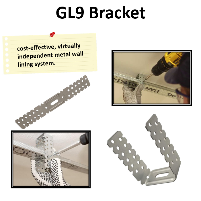 10-20pcs GL9 Bracket Drywall Pre Galvanized Brackets Masonry Wall ...