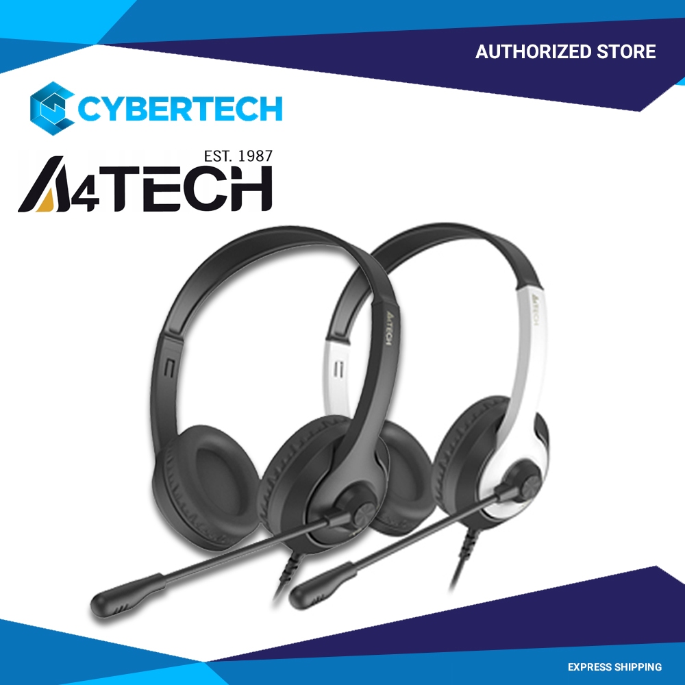A4tech Fh100u Soft Leather Ear Pads Stereo Headset Shopee Philippines