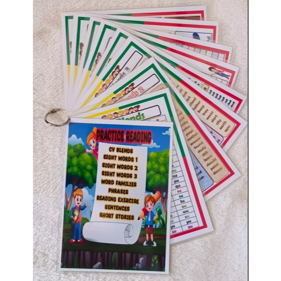 Laminated Mini Booklet - Practice Reading - 9 categories - 5x7inches ...