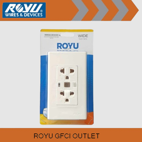 Royu GFCI (Set) Wide Duplex Outlet | Shopee Philippines