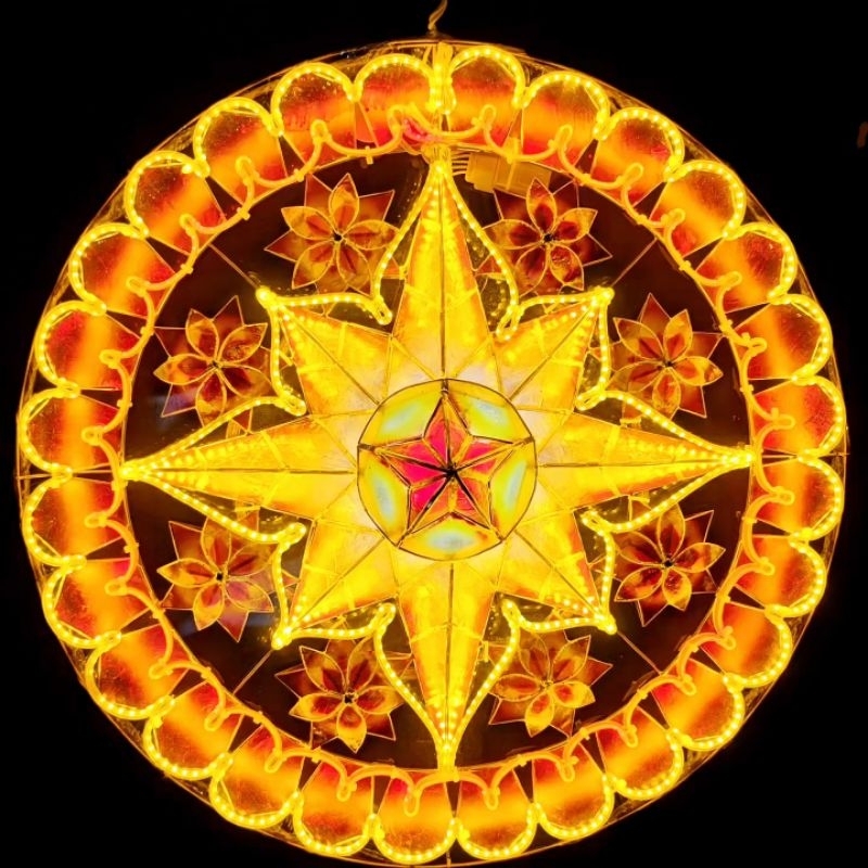 CLEARANCE Exclusive Design XL 32" RUSTIC HARMONY Pampanga Capiz Parol ...