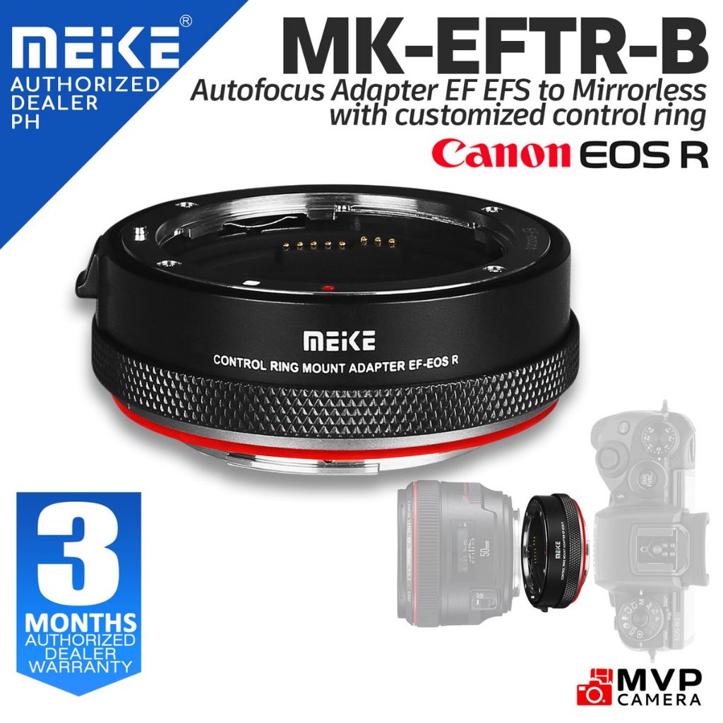 MEIKE MK-EFTR-B Autofocus Adapter for Canon EF EF-S Lens to EOS-R RF RP ...