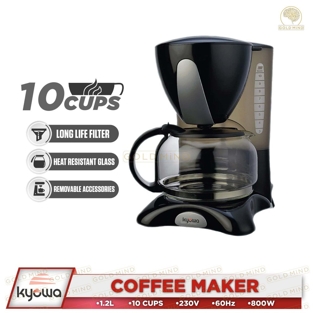 Kyowa Coffee Maker 1.2 LITERS Coffee Maker 10 Cups | Shopee Philippines