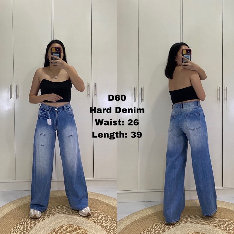 DENIM PANTS (D60 HARD JEANS) | Shopee Philippines