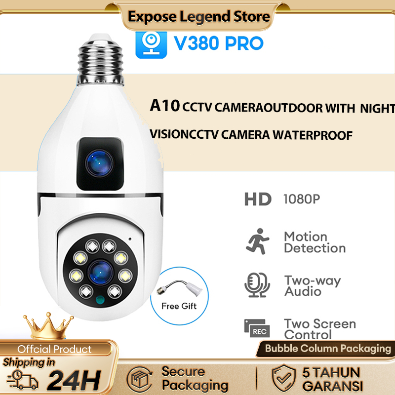 V380 Pro CCTV Camera Connect to Cellphone Auto Tracking Wireless Night ...