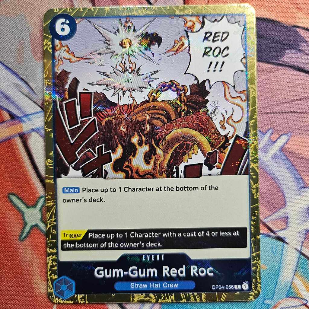 One Piece TCG [ENGLISH] OP04-056 R Gum-Gum Red Roc [PIRATE FLAG FOIL ...