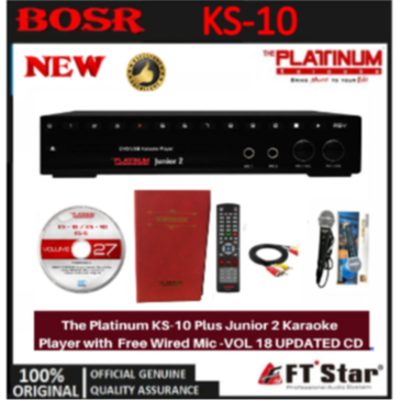 Platinum KS-10 Junior 2 Karaoke Player Volume 27 CD+Songbook+Remote Control+Rca+Wired Mic. (2023 ...