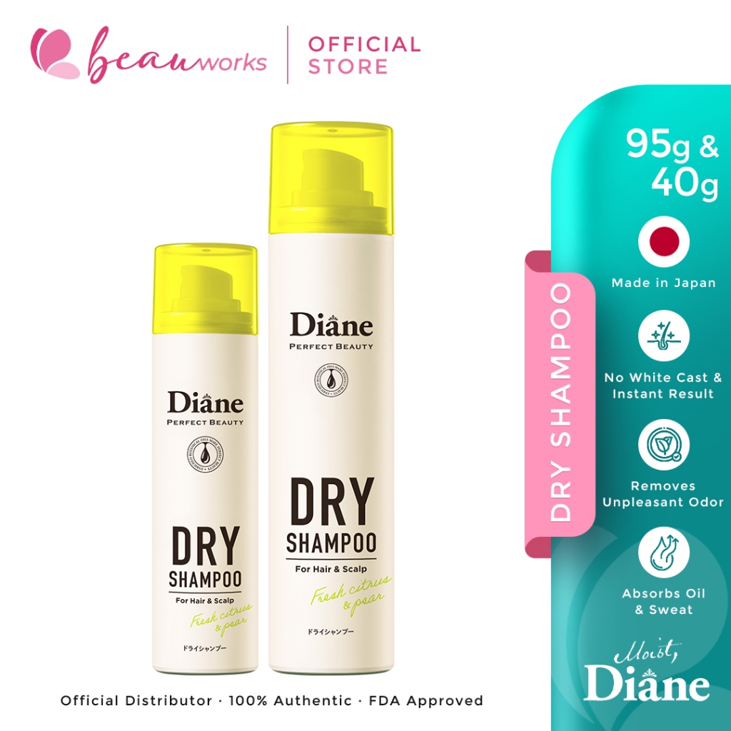 Moist Diane Dry Shampoo - Fresh Citrus & Pear | Shopee Philippines