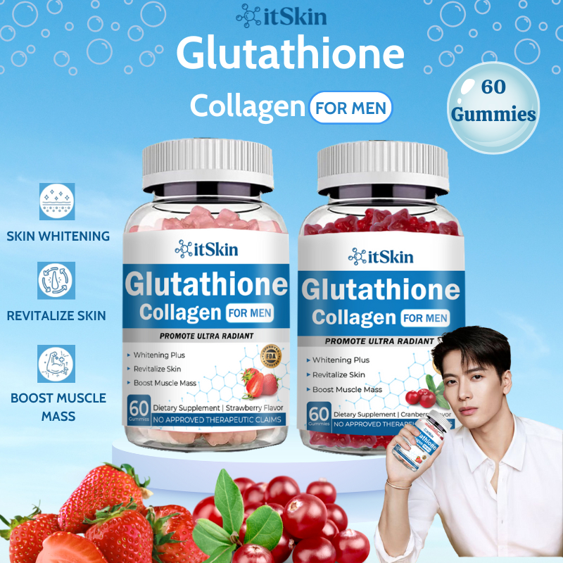 ItSkin Glutathione Collagen For Men Glutathione Gummies Boost Muscle ...