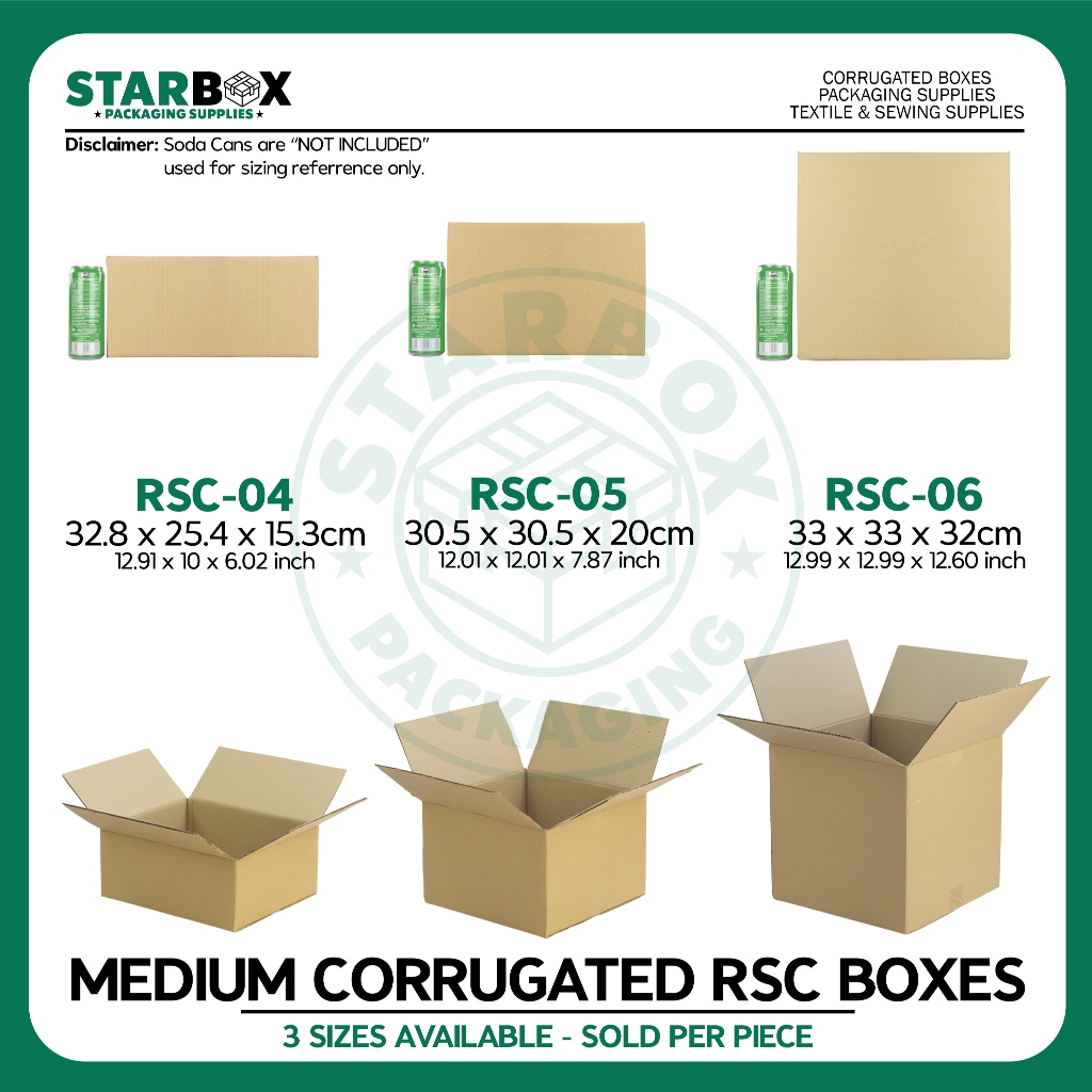 Starbox Brown Kraft Corrugated RSC Boxes Shipping Box Packaging Box ...