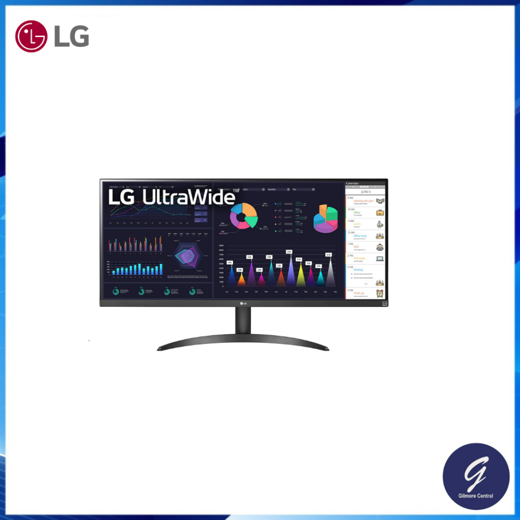 LG (34WQ500-B) 34" 21:9 UltraWide™ Full HD IPS monitor with AMD ...
