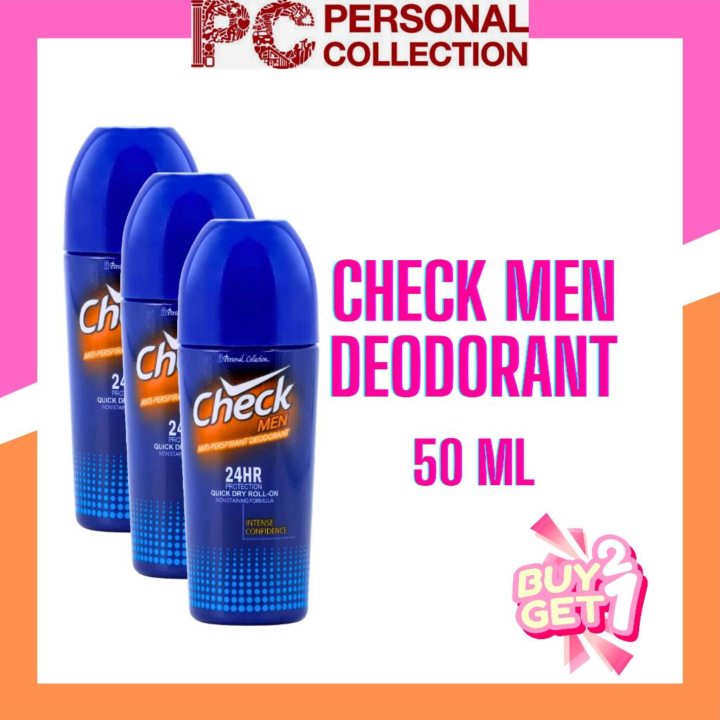 Personal Collection Check Men Antiperspirant Deodorant 24hrs Protection ...