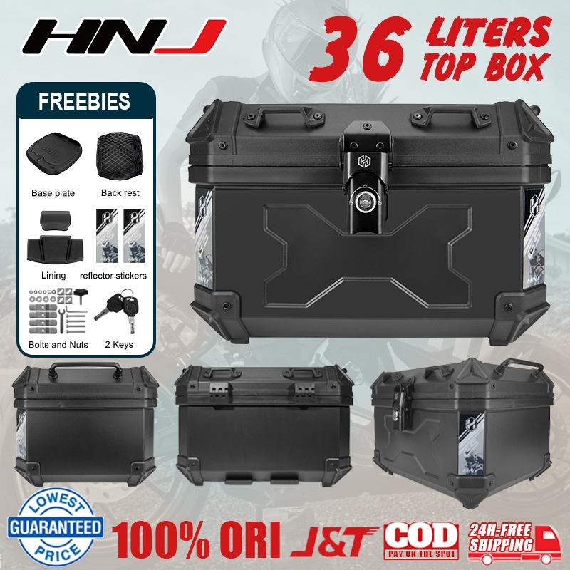 HNJ Top Box 36 Liters For Motorcycle Compartment Box Hard Plastic Box ...