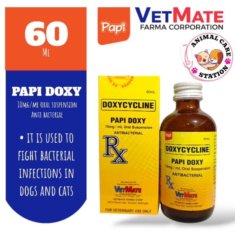 VetMate Papi Doxy Syrup for Dog 60ML (1 Bottle) | Shopee Philippines