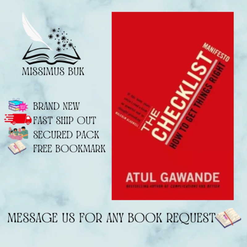 The Checklist Manifesto: How to Get Things Right (Paperback) by Atul Gawande | Shopee Philippines